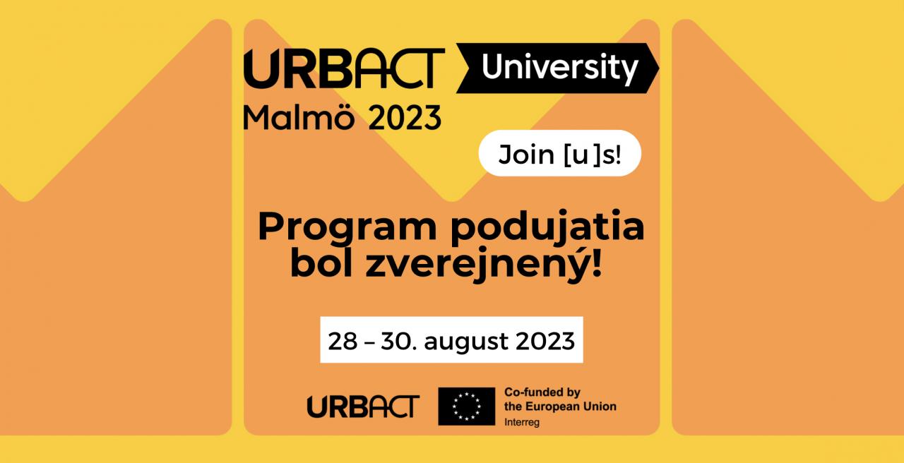 Preskúmajte tohtoročný program podujatia URBACT University 2023! | urbact.eu